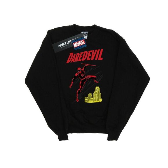 Marvel | Sweaters | Marvel Mens Daredevil Rooftop Sweatshirt Black ...